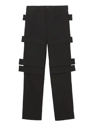 Burberry Panel-detail Cargo Trousers - Black