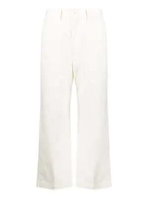 Polo Ralph Lauren Cropped Flared Trousers - White