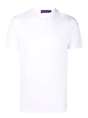 Ralph Lauren Purple Label Embroidered Logo T-shirt - White