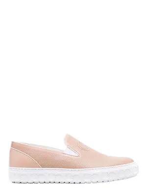 CASADEI Casadei Embossed-Logo Slip-On Sneakers