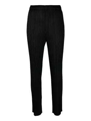 Issey Miyake Straight Trousers - Black