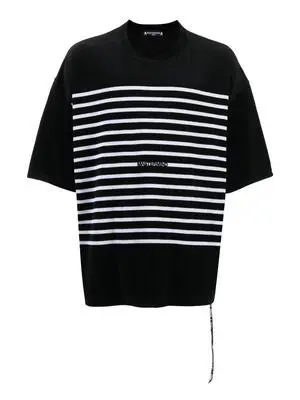 MASTERMIND WORLD Striped Skull-print T-shirt - Black
