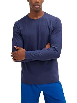 RHONE Rhone Reign Long Sleeve T-Shirt Deep Blue