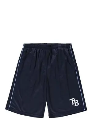 Profile Tampa Bay Rays Embroidered Mesh Shorts - Navy