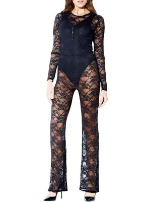 HAUTY Lace Catsuit - Black