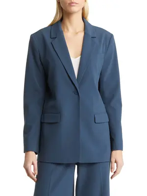Nordstrom Nordstrom Boyfriend Blazer Navy Midnight
