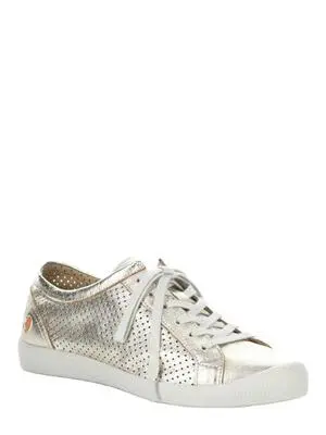 Fly London Ica Leather Sneaker - Champagne