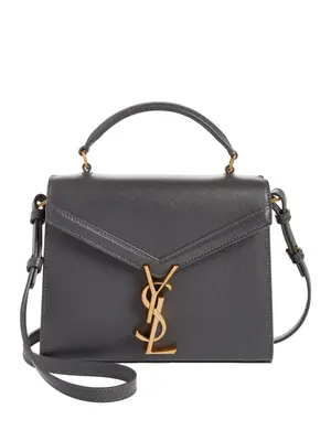 Saint Laurent Mini Cassandra Top Handle Bag 1112 Storm