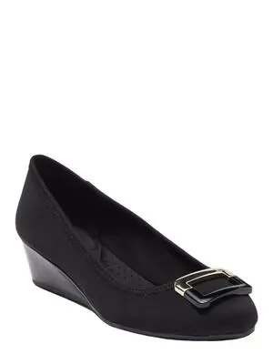 Bandolino Bandolino Buckle Embellished Wedge Pumps Xbl15