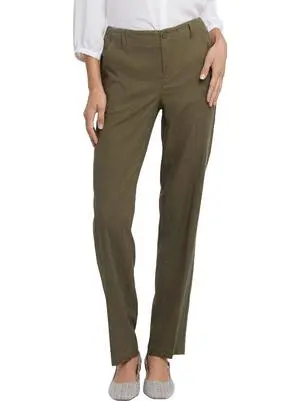 NYDJ Marilyn Linen Blend Trousers - Bay Leaf