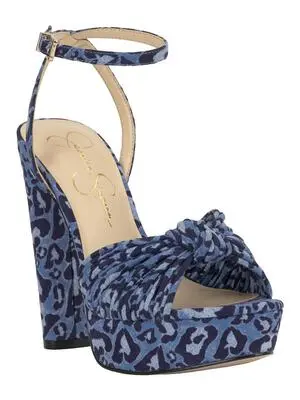 Jessica Simpson Jessica Simpson Immie Platform Sandal Blue Multi
