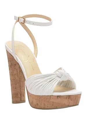 Jessica Simpson Jessica Simpson Immie Platform Sandal Bright White Itlnpp