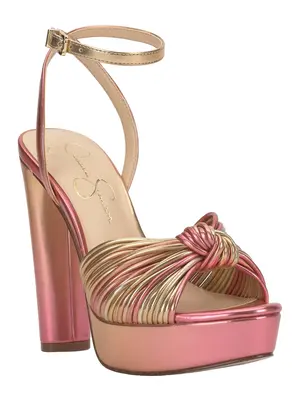 Jessica Simpson Jessica Simpson Immie Platform Sandal Soft Pink/ Gold