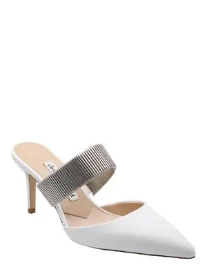 CHARLES DAVID Alfie Pointed Toe Mule - White