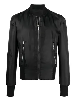 SAPIO Zipped-up Bomber Jacket - Black