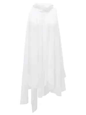 JW Anderson Asymmetric Hem Midi Dress - White
