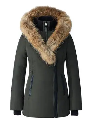 Mackage Adali Down Coat With Fur Collar - Army