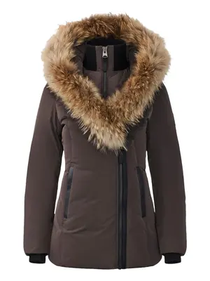 Mackage Adali Down Coat With Fur Collar Coffee