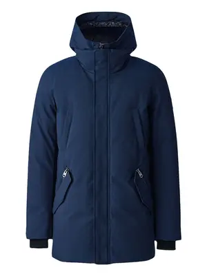 Mackage Edward-nfr 2-in-1 Down Coat With Hooded Bib - Navy