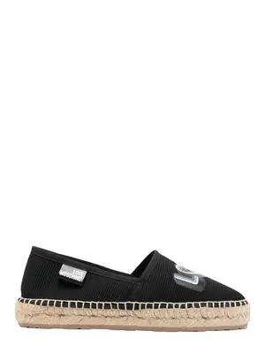 Moschino Love Print Espadrilles - Black
