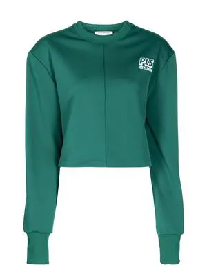 Philosophy Di Lorenzo Serafini Embroidered-logo Sweatshirt - Green