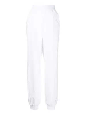 Alberta Ferretti Cut-out Detail Track Pants - White