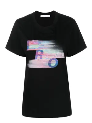 IRO PARIS Graphic Logo-print T-shirt - Black