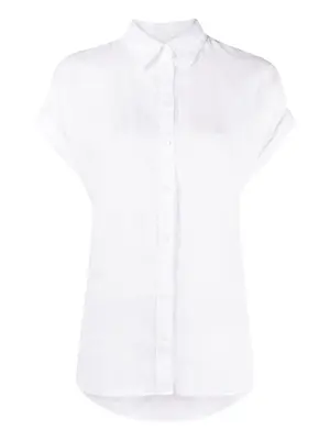 Ralph Lauren Rolled-cuffs Linen Shirt - White
