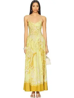Hemant & Nandita Long Dress - Light Yellow