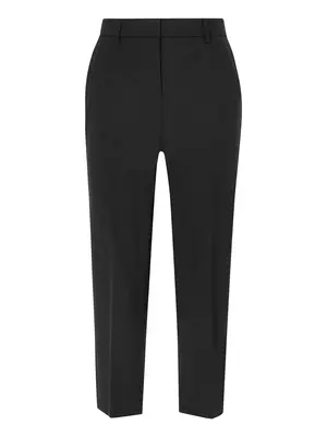Theory Treeca 2 Cropped Slim-leg Pants - Black