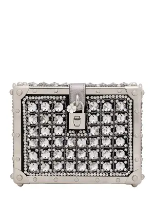 DOLCE & GABBANA Jacquard Dolce Box Top Handle Bag