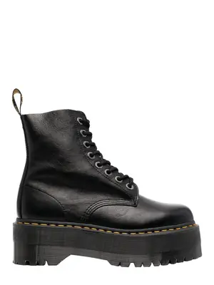 Dr. Martens 1460 Pascal Max Platform Boots - Black