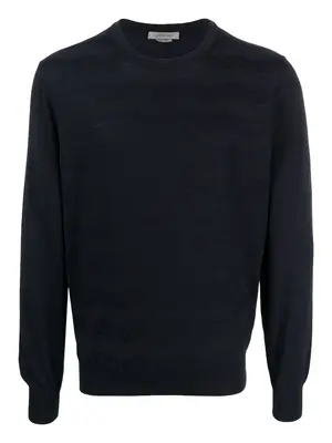 Corneliani Round-neck Knit Jumper - Blue