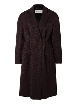 Dries Van Noten Cloqué Coat - Brown
