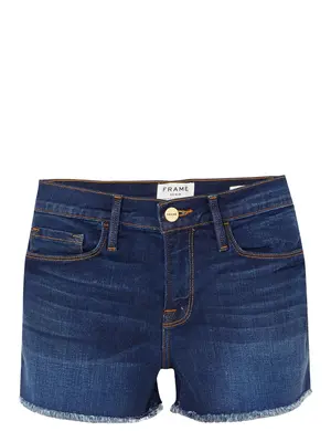 FRAME Le Cutoff Denim Shorts - Blue