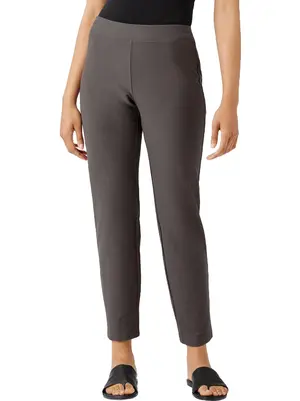 Eileen Fisher Slim Knit Ankle Pants Rye