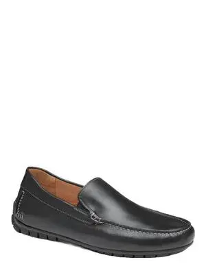 Johnston & Murphy Cort Venetian Loafer - Black Full Grain