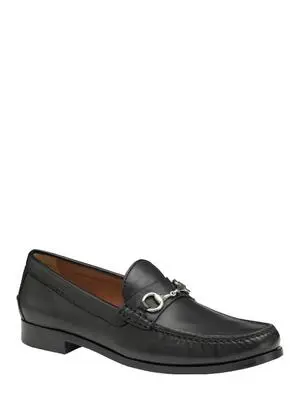 Johnston & Murphy Baldwin Bit Loafer - Black Sheepskin