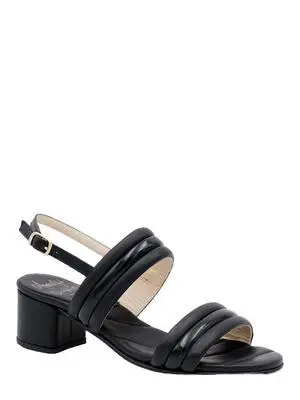 AMALFI BY RANGONI Macedonia Block Heel Sandal Black/black/black