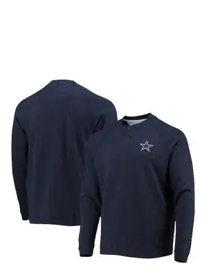 Tommy Bahama Dallas Cowboys Sunset Slub Raglan Henley Long Sleeve T-shirt - Navy