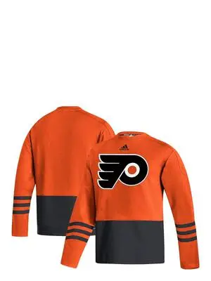 Adidas Philadelphia Flyers Logo Aeroready Pullover Sweater - Orange