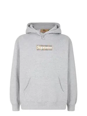 Supreme X Burberry Box Logo Hoodie - Grey