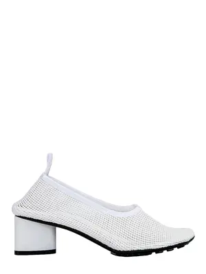 Bottega Veneta Stretch Web Flex Sock Pumps - Optic White