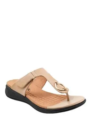 Softwalk SoftWalk® Talara Leather Sandal Beige
