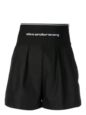 ALEXANDER WANG Alexander Wang Logo-Waistband Safari Shorts