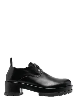 SAPIO Block-heel Oxford Shoes - Black