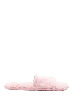 Versace Allover Logo Slippers - Pink