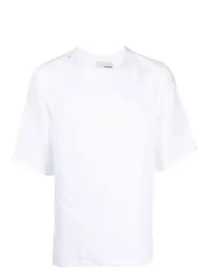 COSTUMEIN Short-sleeve Linen T-shirt - White