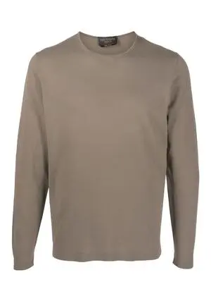 DELL'OGLIO Long-Sleeve Cotton Jumper