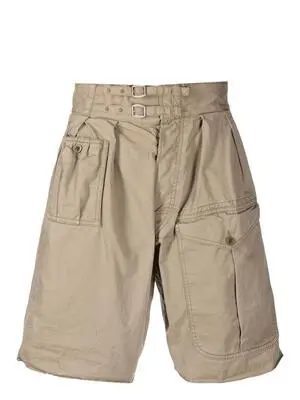 MAISON MARGIELA High-rise Cargo Shorts - Brown